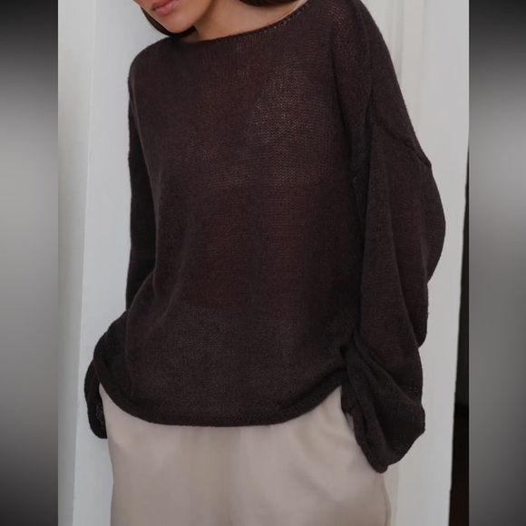 Commense | Sweaters | Commense Dark Brown Womens Sweater | Poshmark